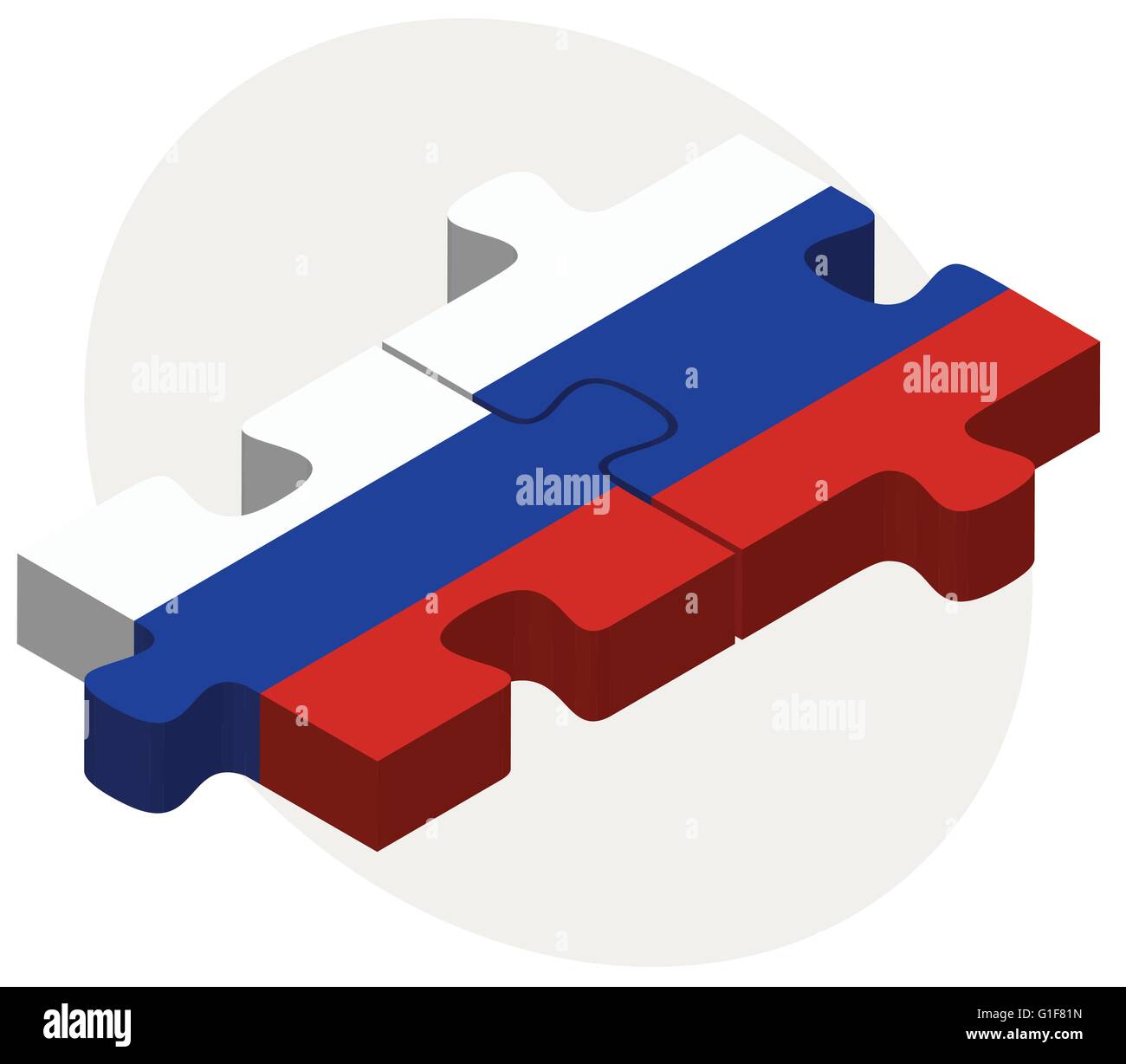Vector Image - Russian Federation and Russian Federation in puzzle ...