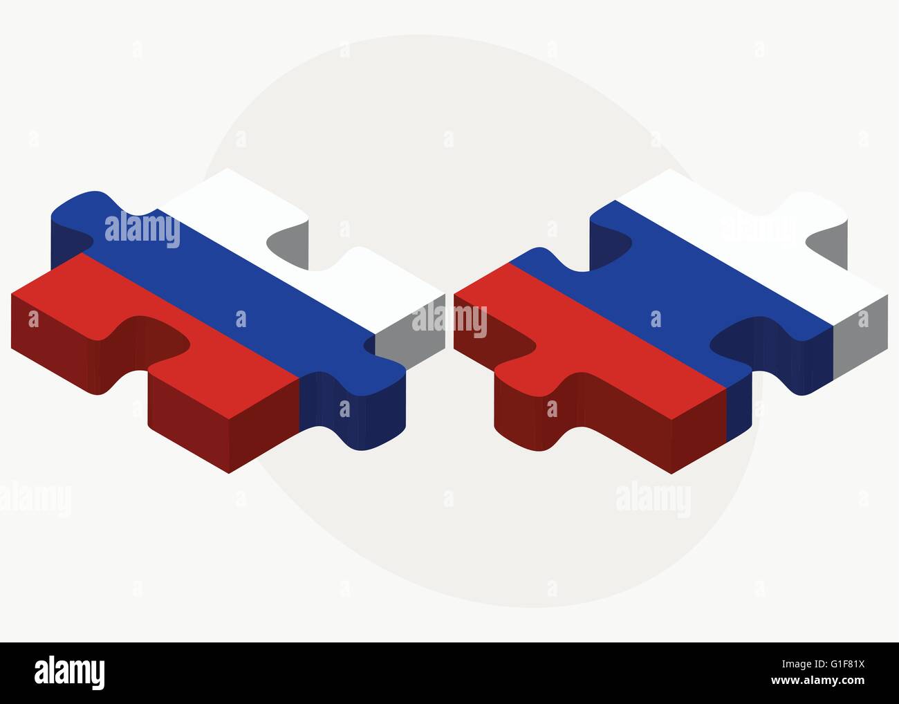 Vector Image - Russian Federation and Russian Federation in puzzle ...