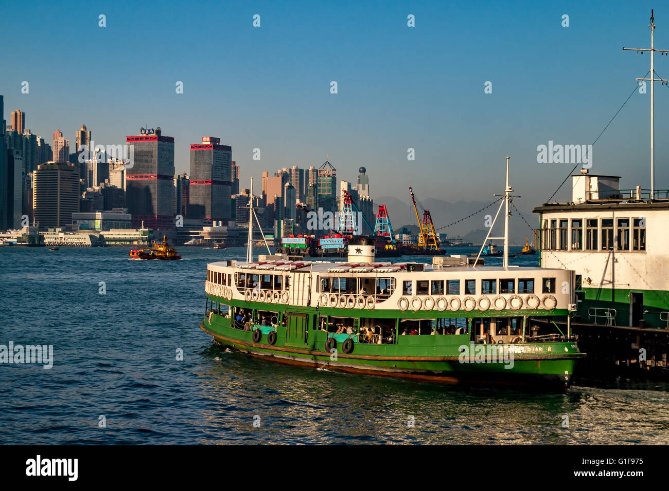 China Hong Kong Victoria Harbour and the Star Ferry showing Hong Kong ...