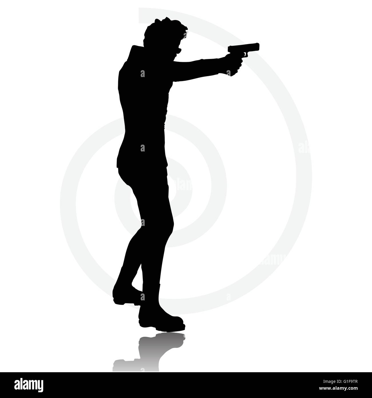 Pointing Gun At Shadow High Resolution Stock Photography and Images - Alamy