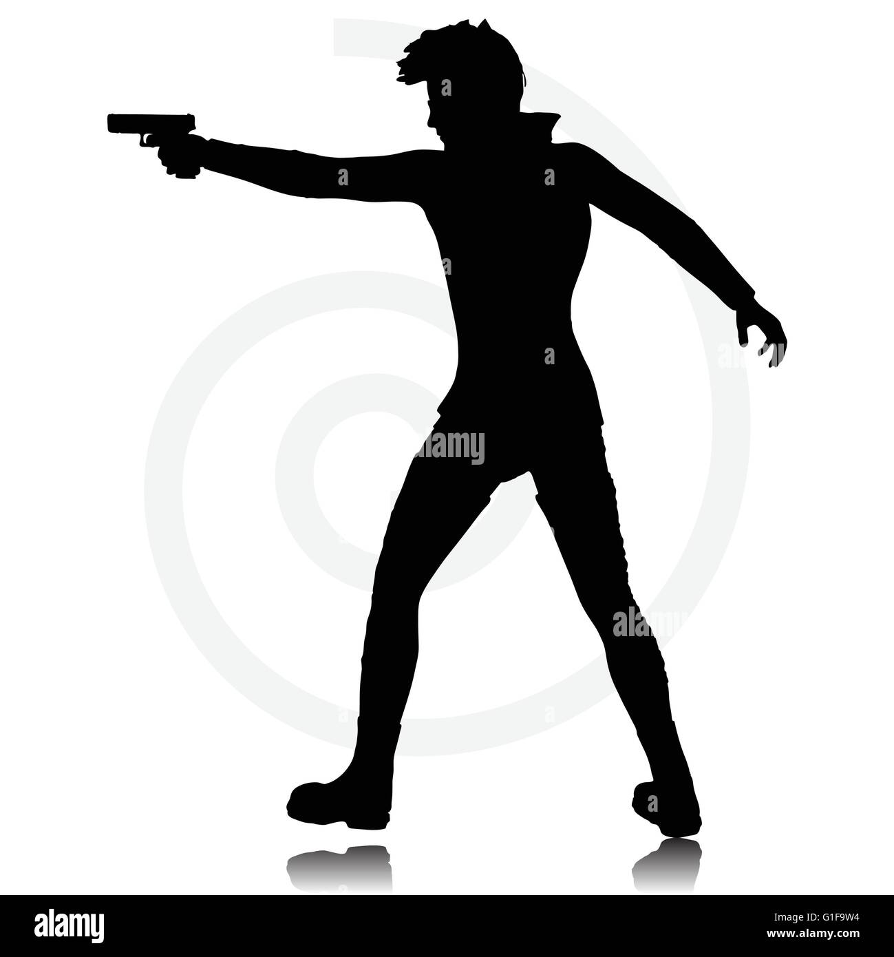 Pointing Gun At Shadow High Resolution Stock Photography and Images - Alamy