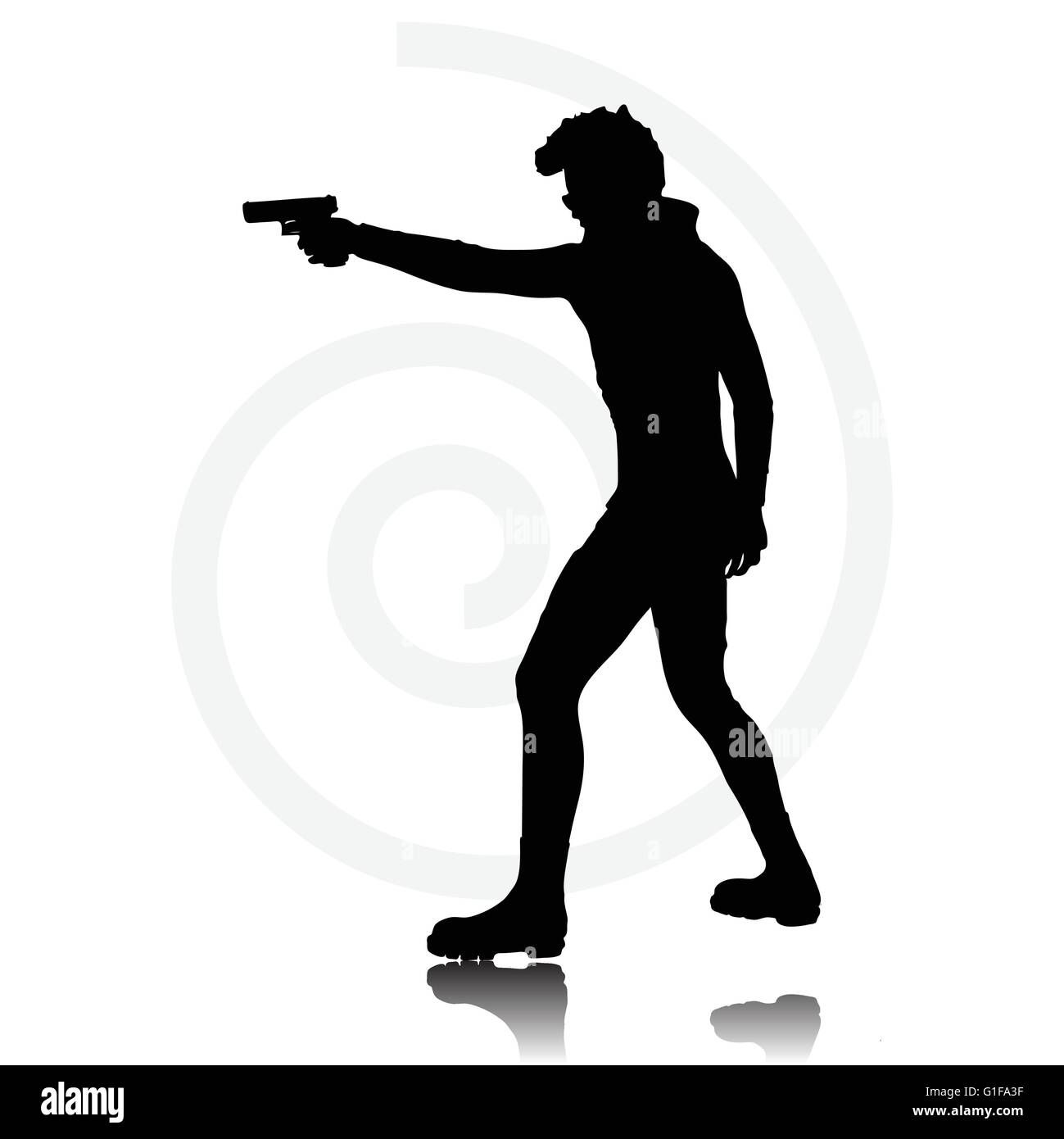Pointing Gun At Shadow High Resolution Stock Photography and Images - Alamy