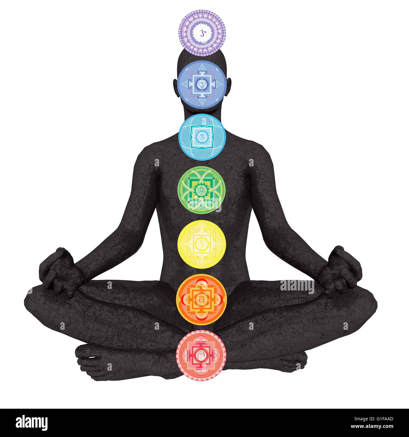Seven chakra symbols hi-res stock photography and images - Alamy