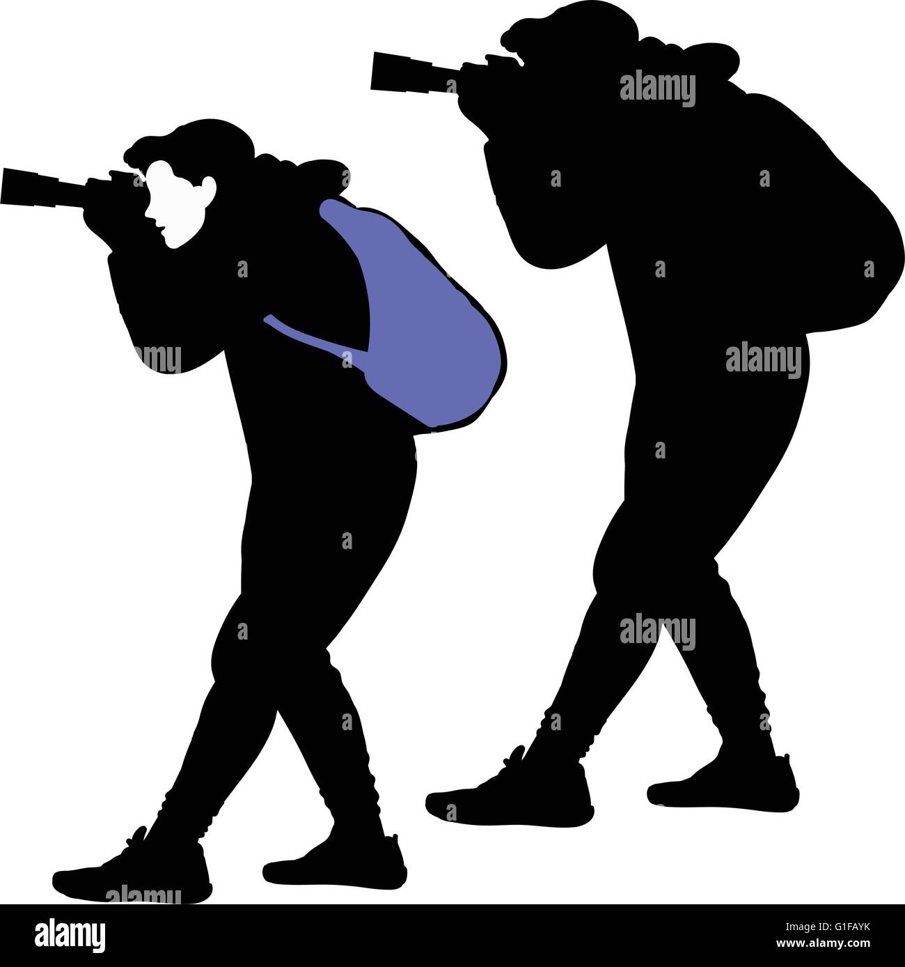 Photographer makes shooting scene Stock Vector Image & Art - Alamy