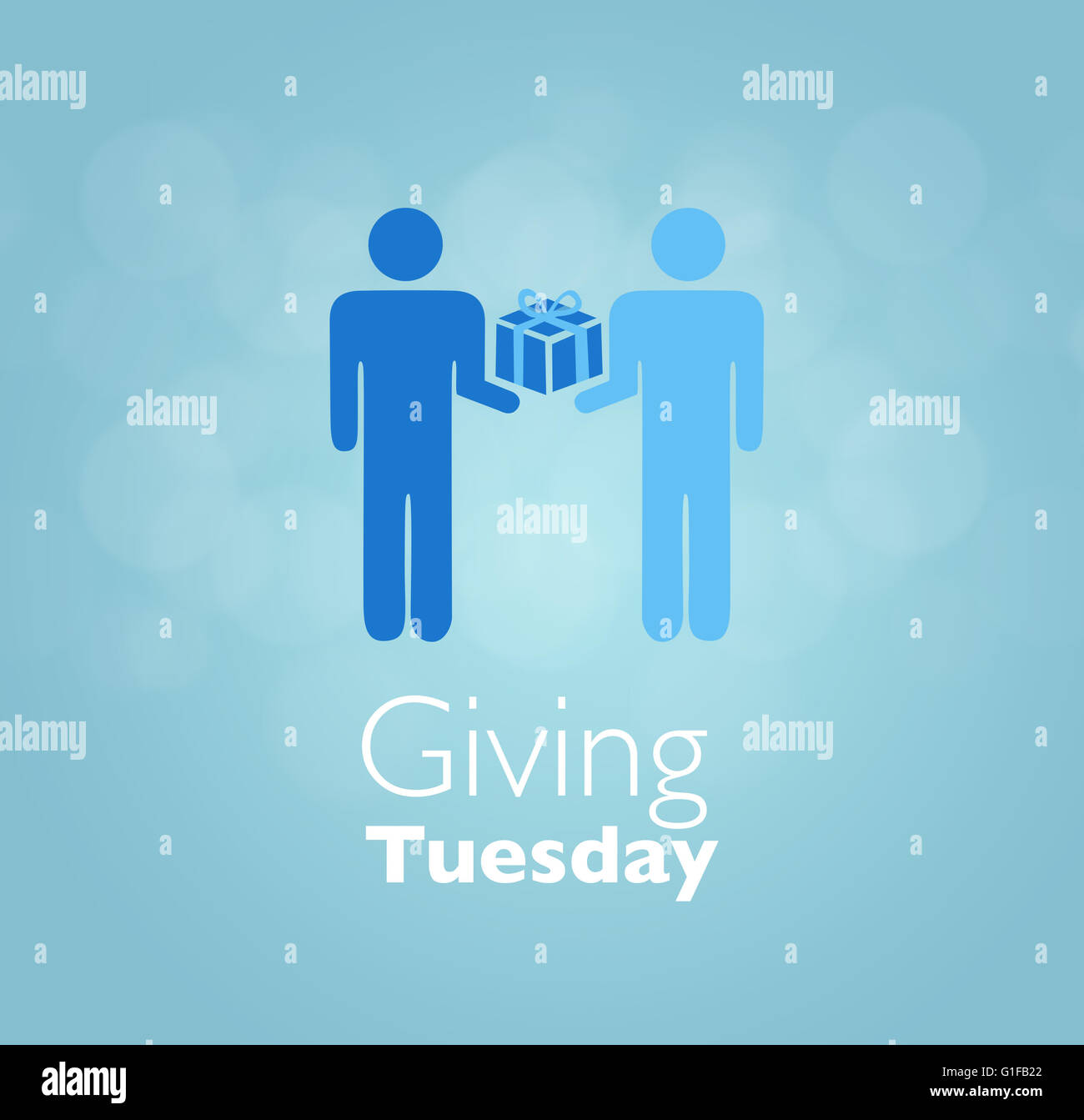 Giving Tuesday message greeting Stock Photo - Alamy