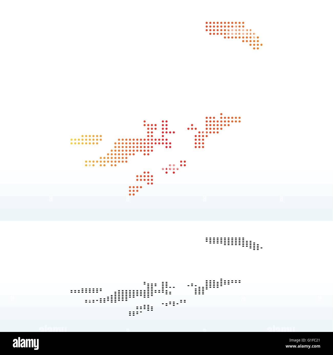 Map of british virgin islands Stock Vector Images - Alamy