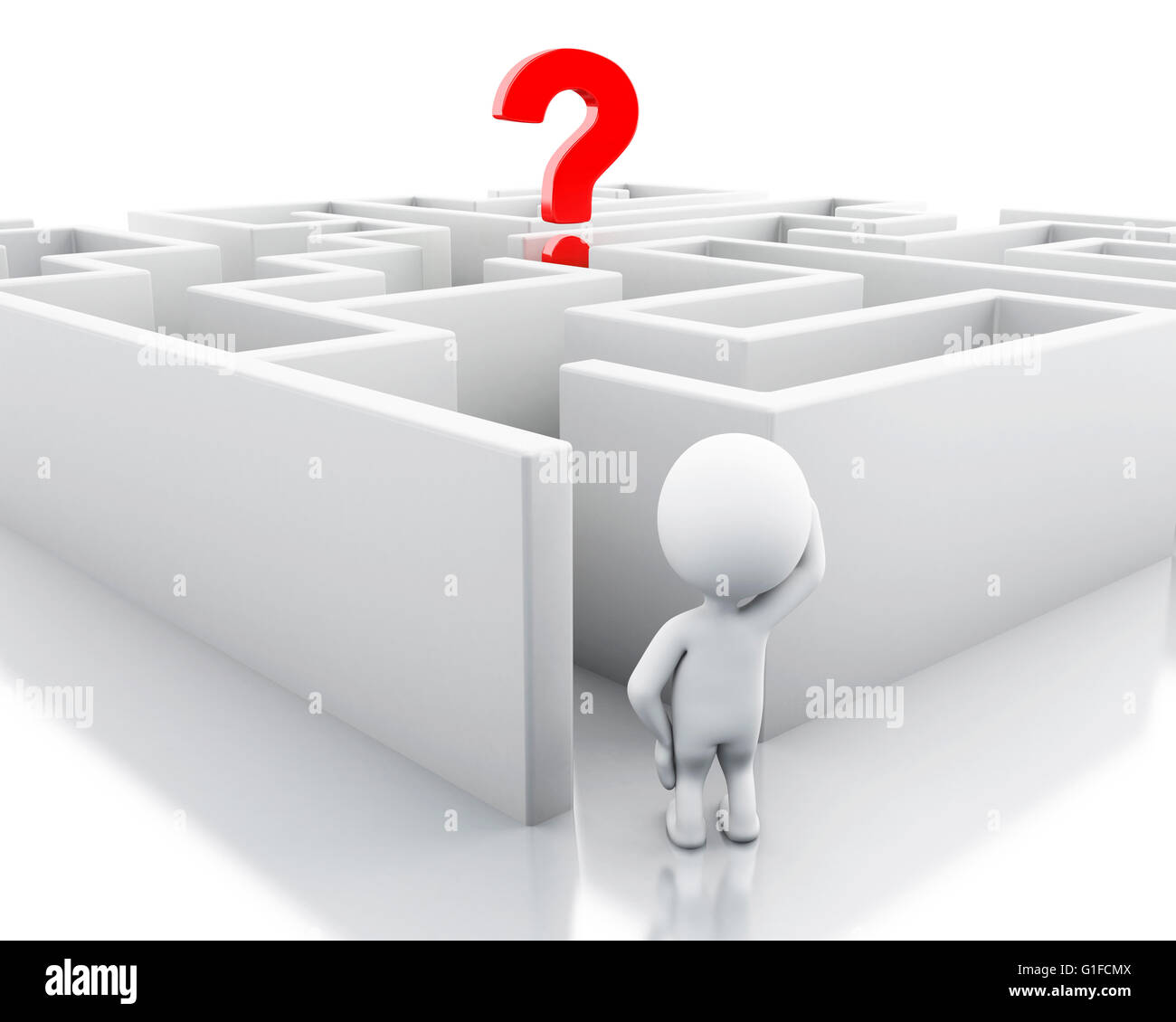 Maze question mark hi-res stock photography and images - Alamy