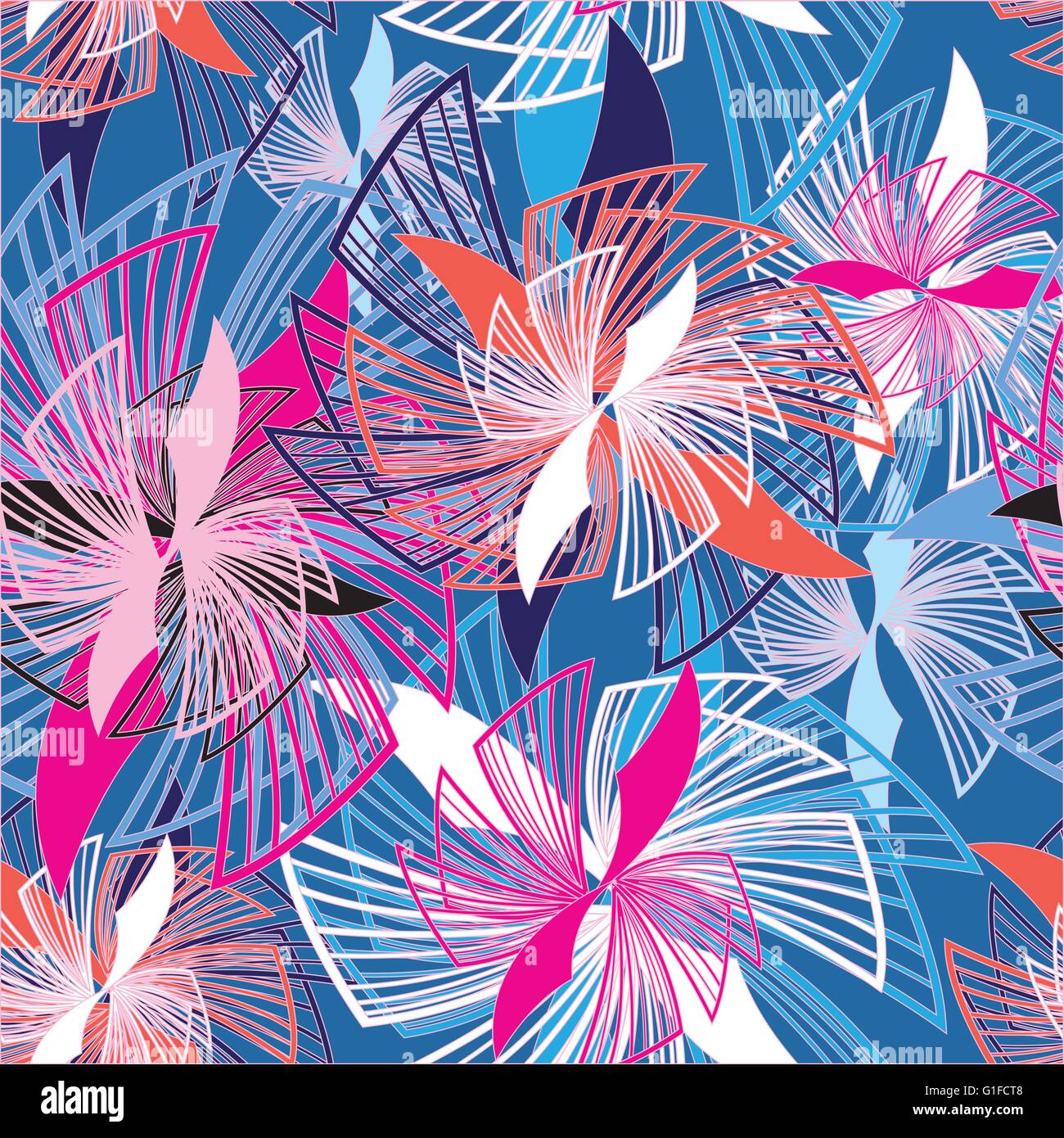Beautiful vector illustration with abstract drawings Stock Vector Image ...