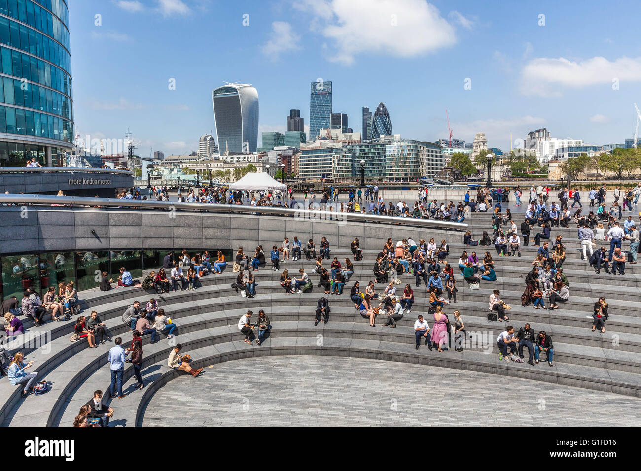 The Scoop amphitheater, London Borough of Southwark, SE1, England, UK ...