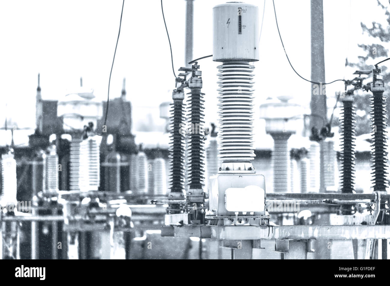 High voltage electric power Stock Photo - Alamy
