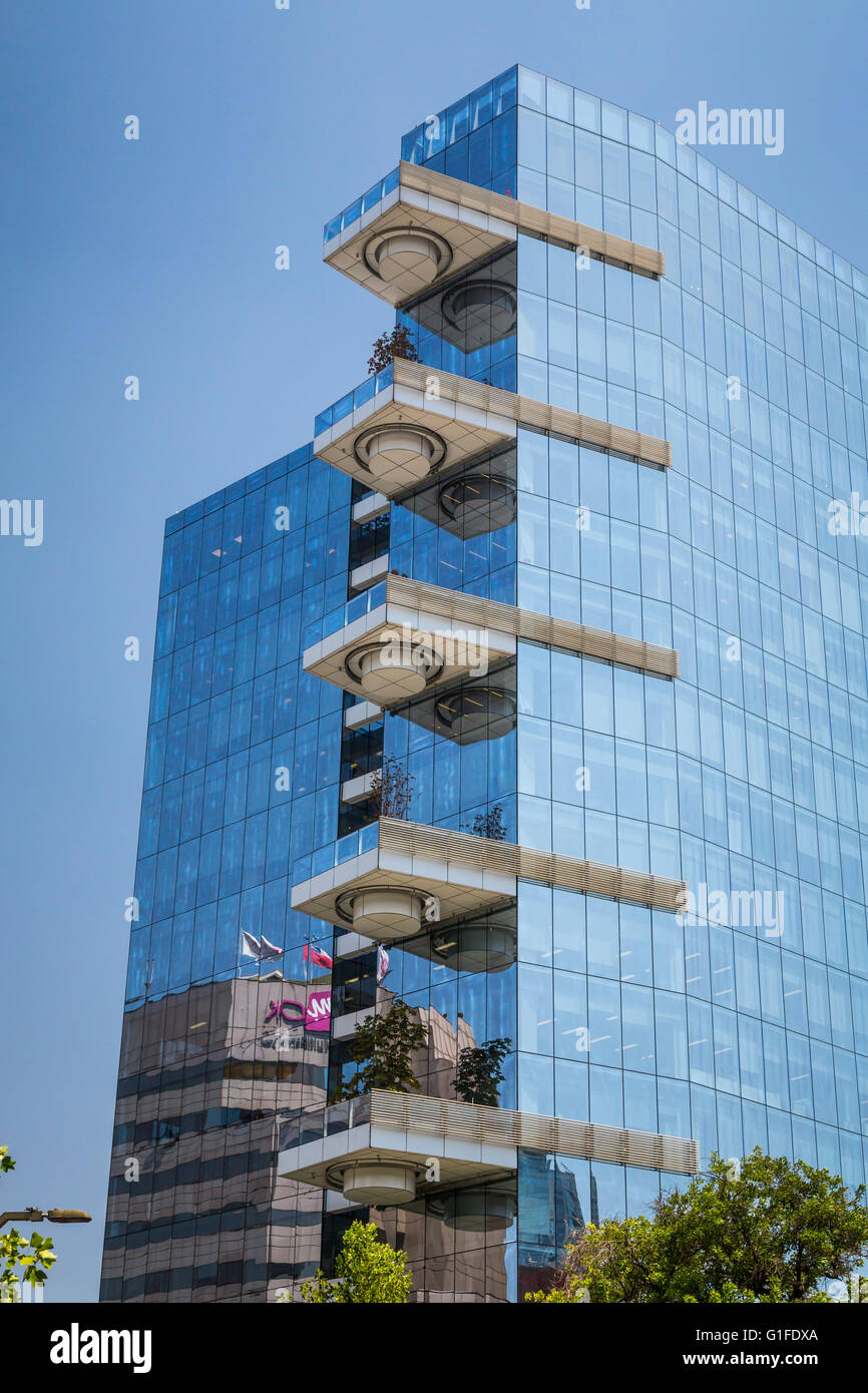 High-rise buildings in downtown Santiago, Chile, South America Stock ...