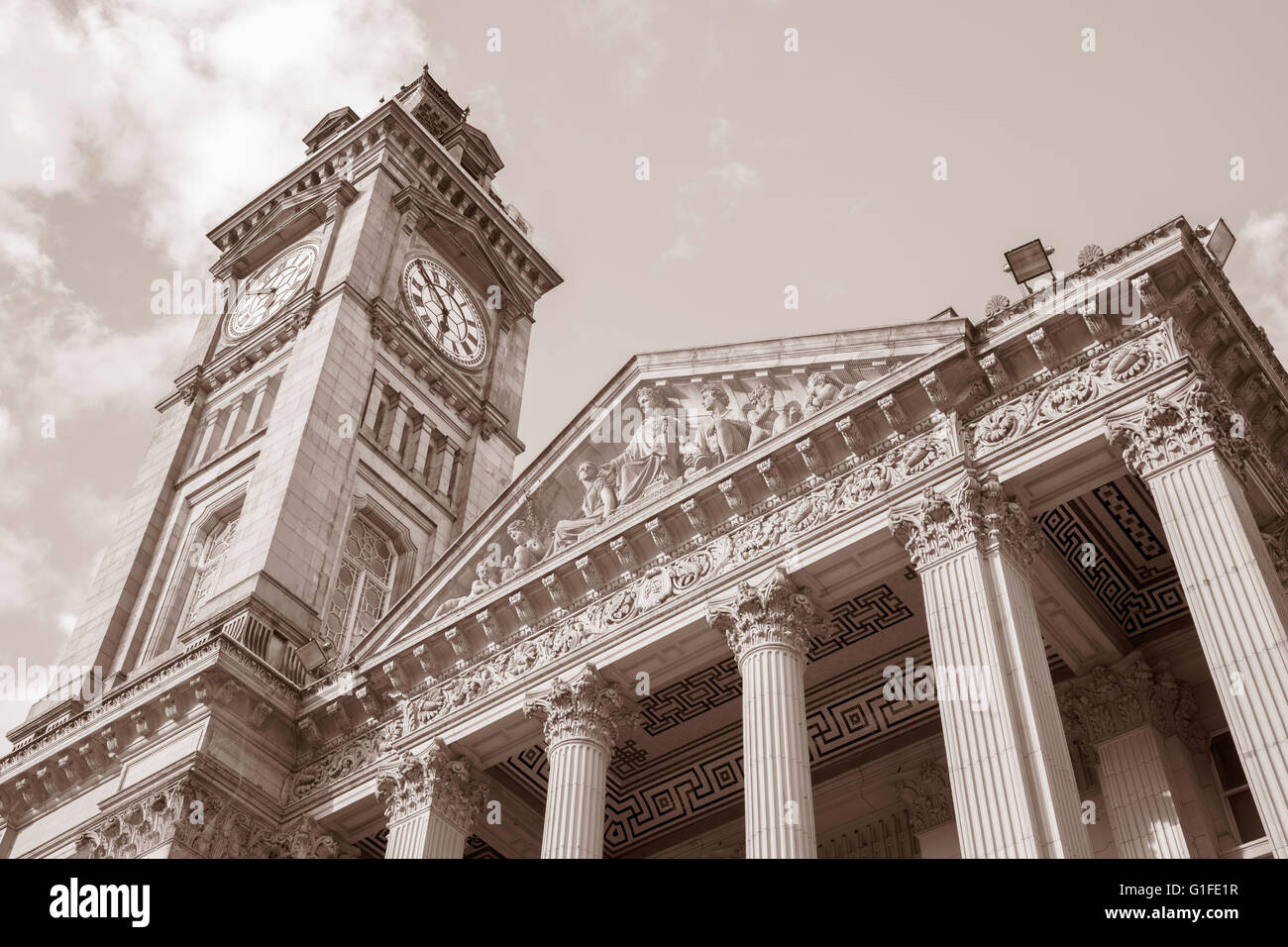 Council House by Thomason (1879), Birmingham, England, UK in Black and ...