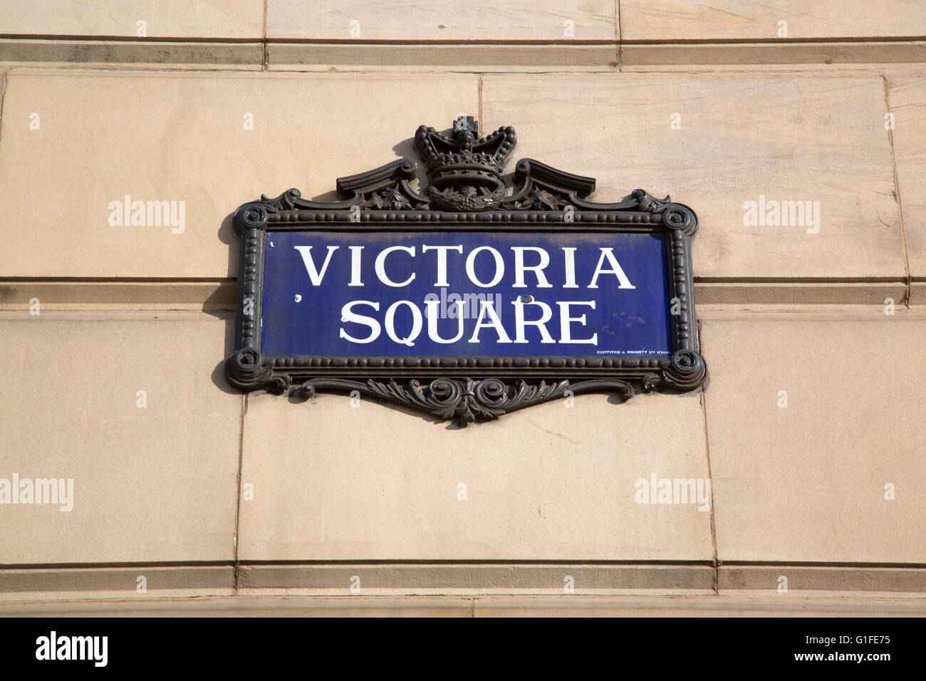 Victoria square sign hi-res stock photography and images - Alamy