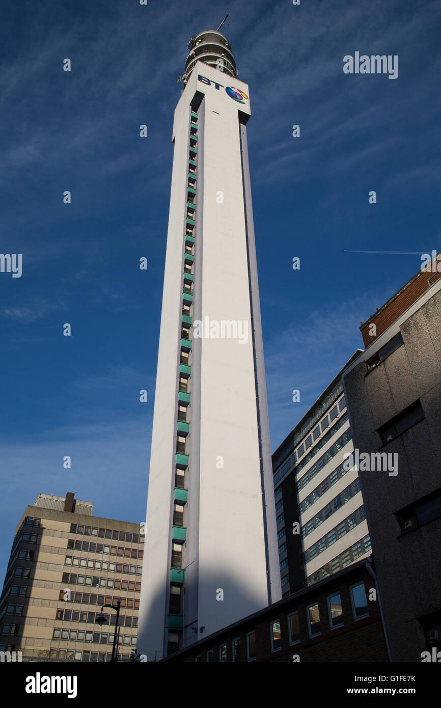 BT Telecom Tower, Birmingham, England, UK Stock Photo - Alamy