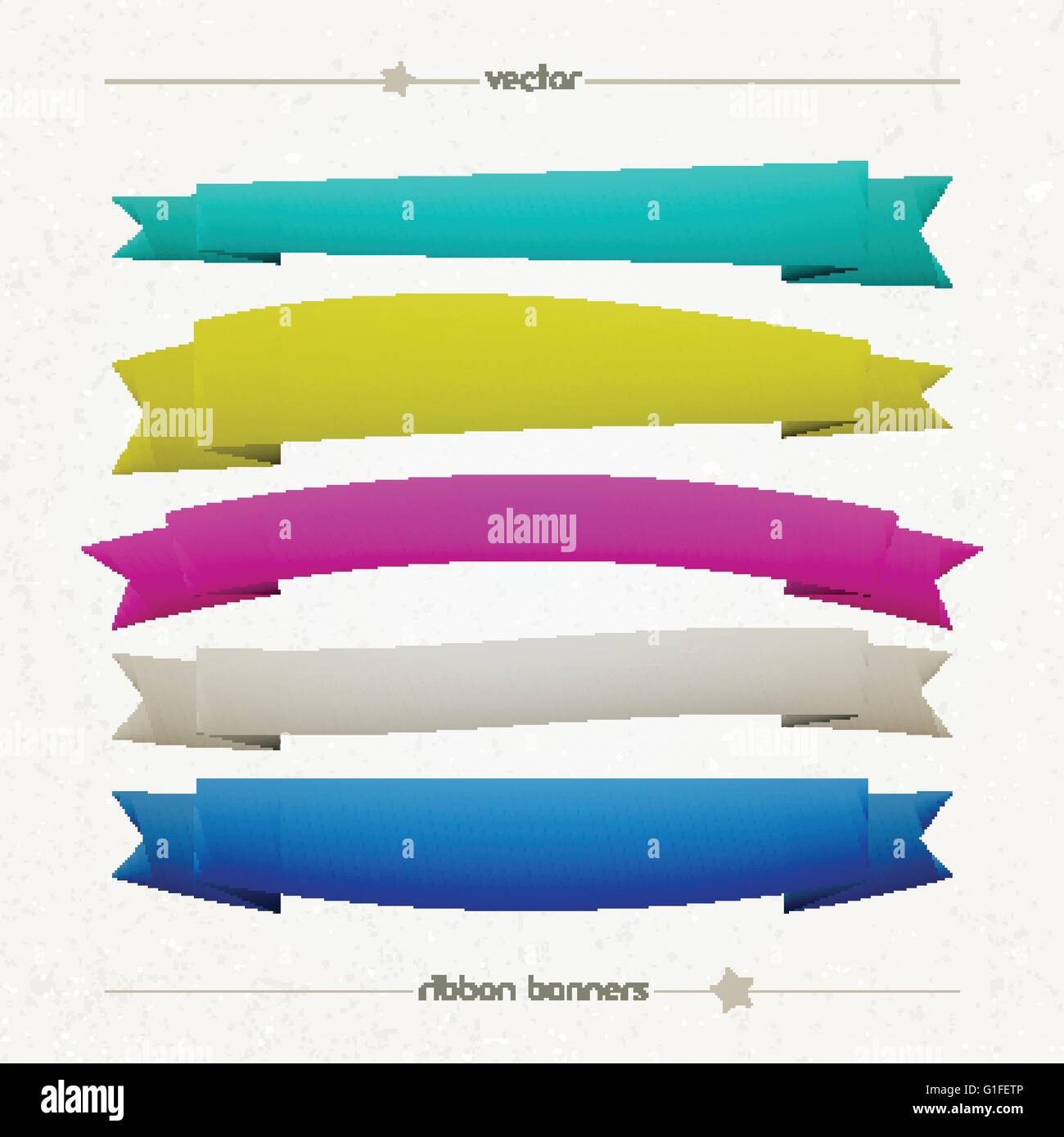 Striped ribbon banner hi-res stock photography and images - Alamy