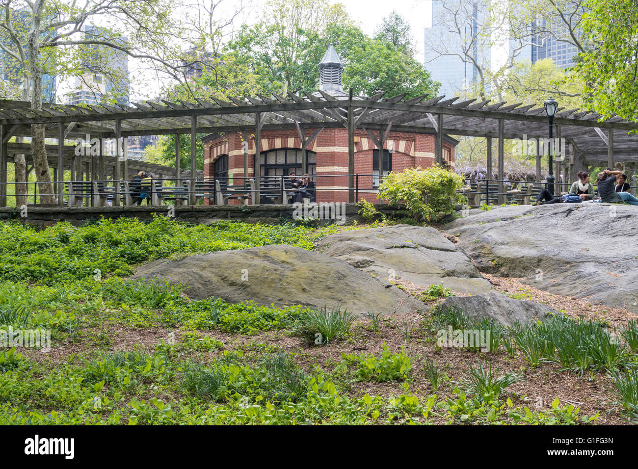Chess & Checkers House, Central Park, NYC Stock Photo - Alamy