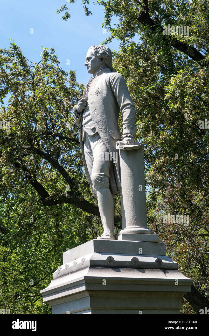 Granite Standing figure (over life-size) of Alexander Hamilton is a ...