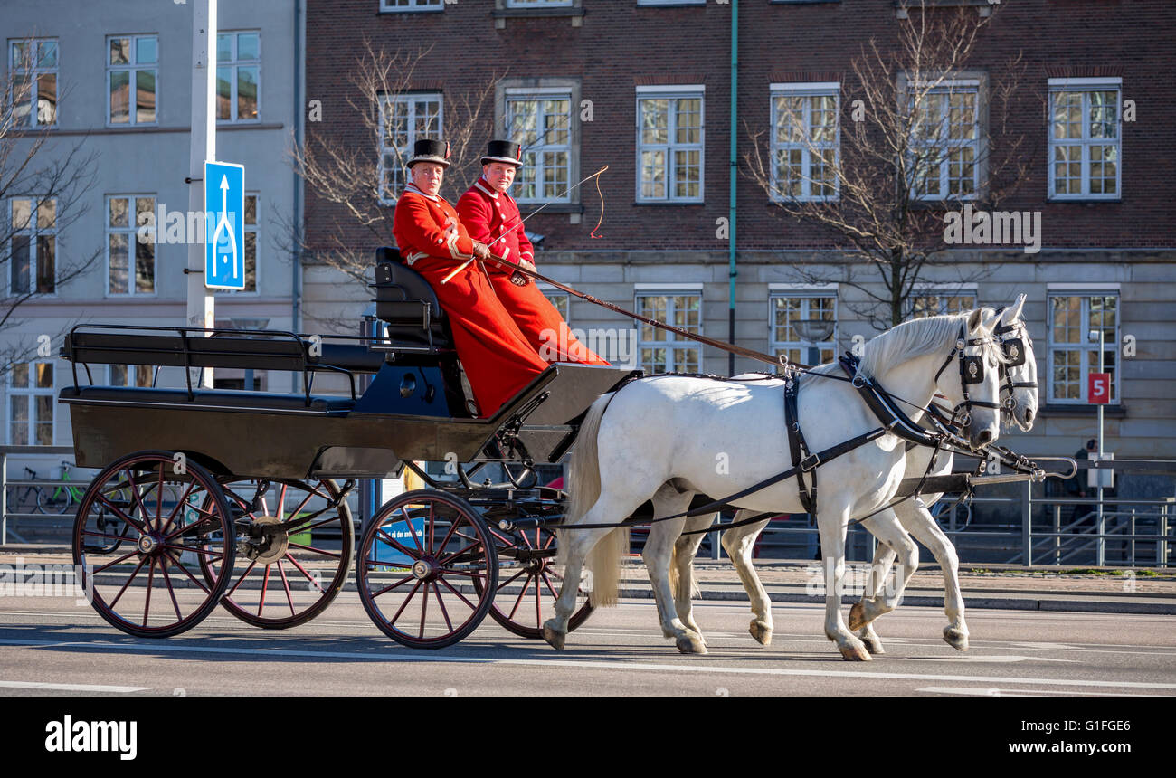 A Royal coach in the streets of Copenhagen, Denmark Stock Photo - Alamy