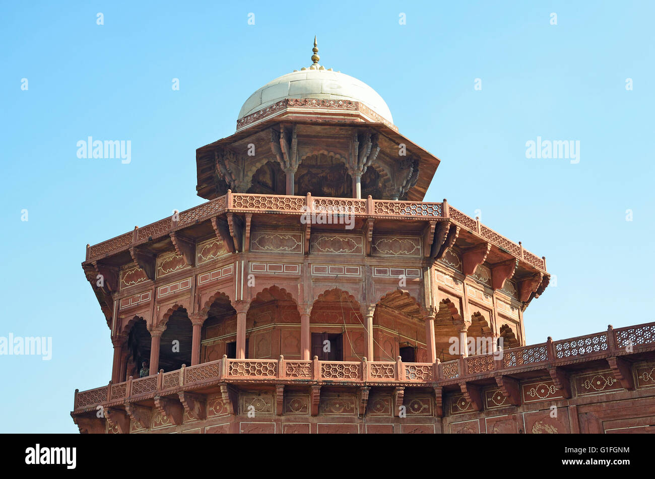 Western Mosque, Taj Mahal complex, Agra, Uttar Pradesh, India Stock ...