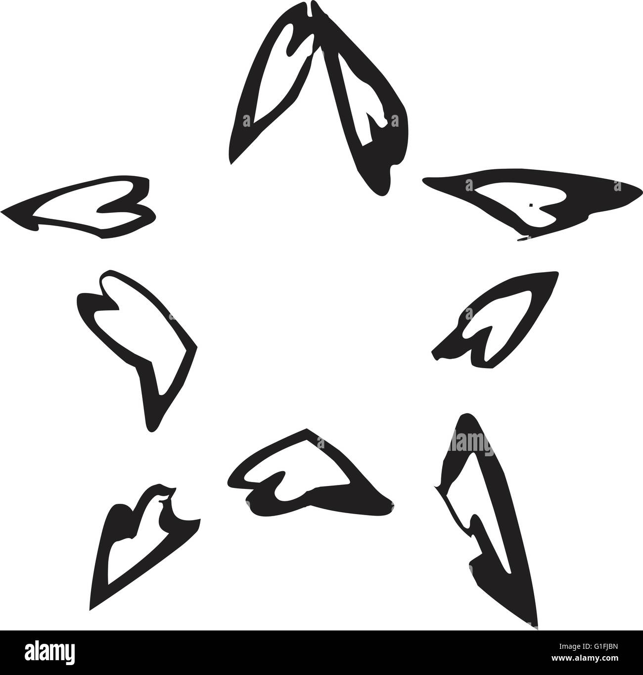 star patriot symbol grunge vector shape Stock Vector Image & Art - Alamy