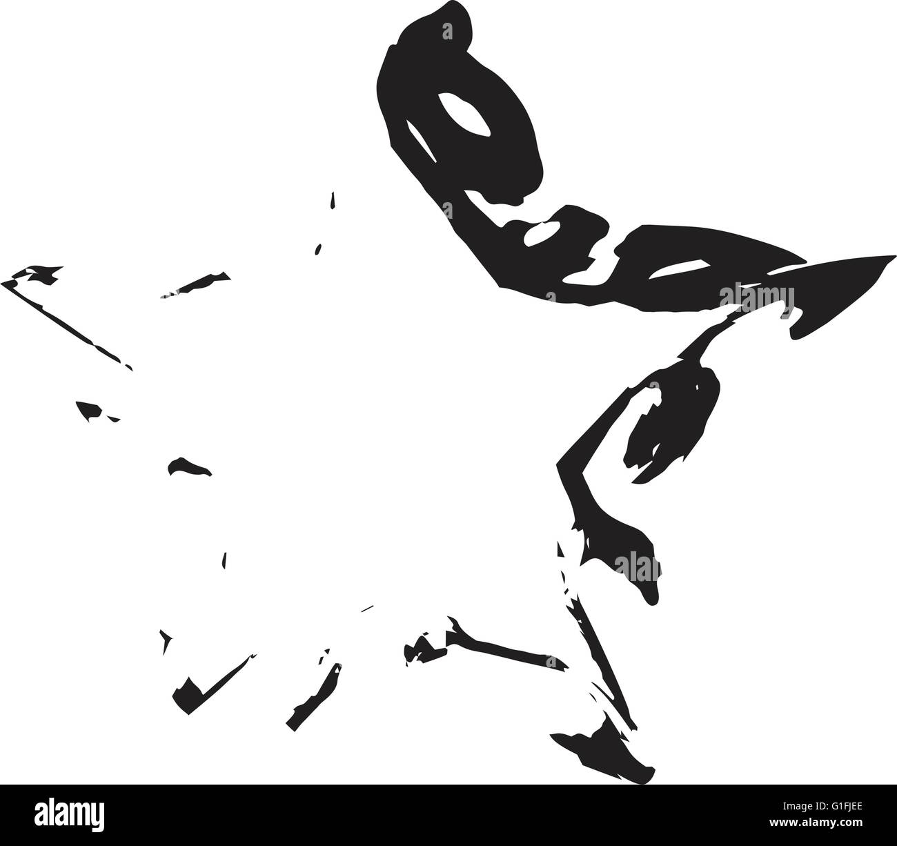 star patriot symbol grunge vector shape Stock Vector Image & Art - Alamy