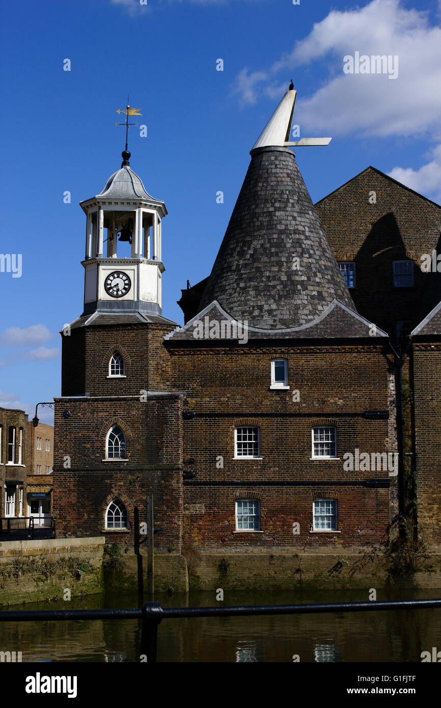 Three Mills on the River Lea, London Stock Photo - Alamy