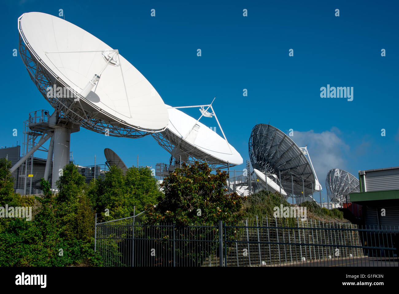 Satellite communication dish Stock Photo - Alamy