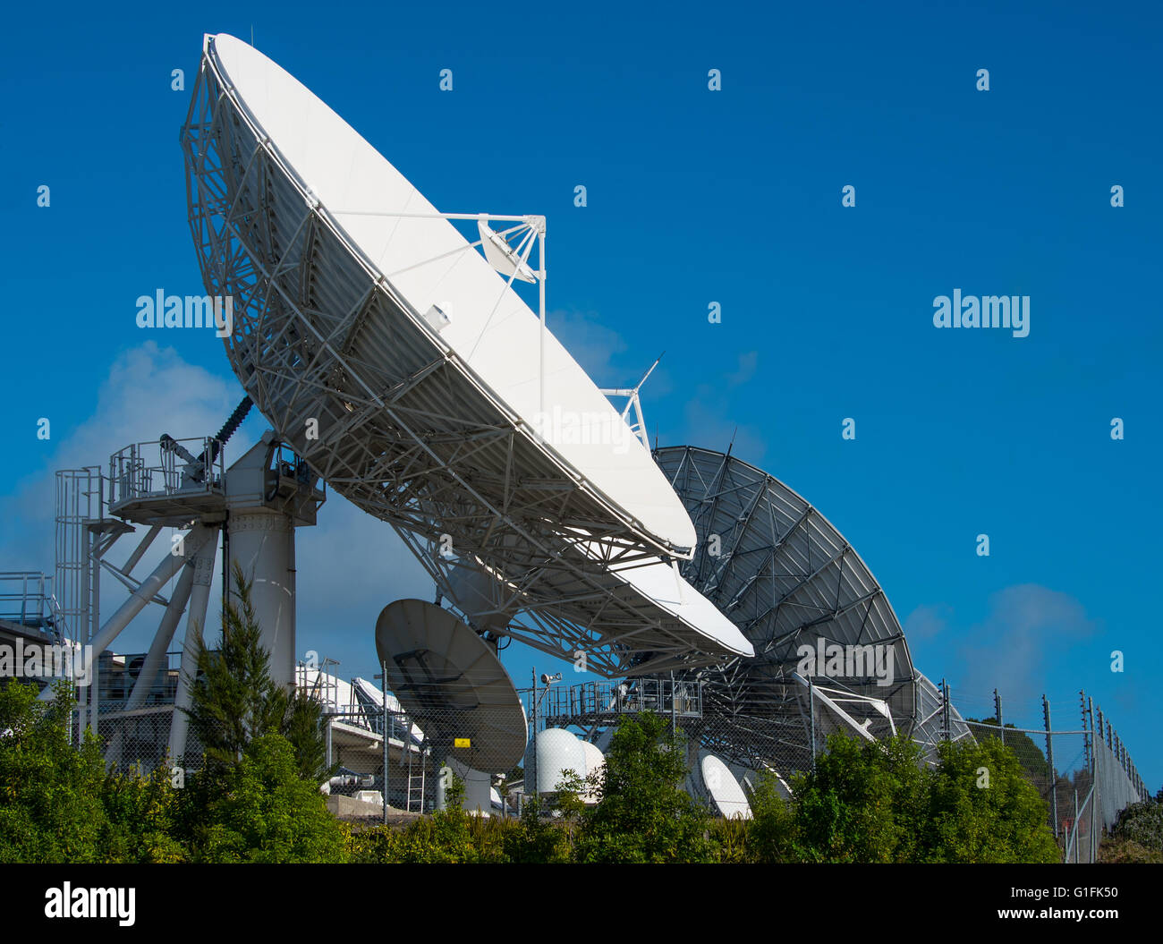 Satellite communication dish Stock Photo - Alamy
