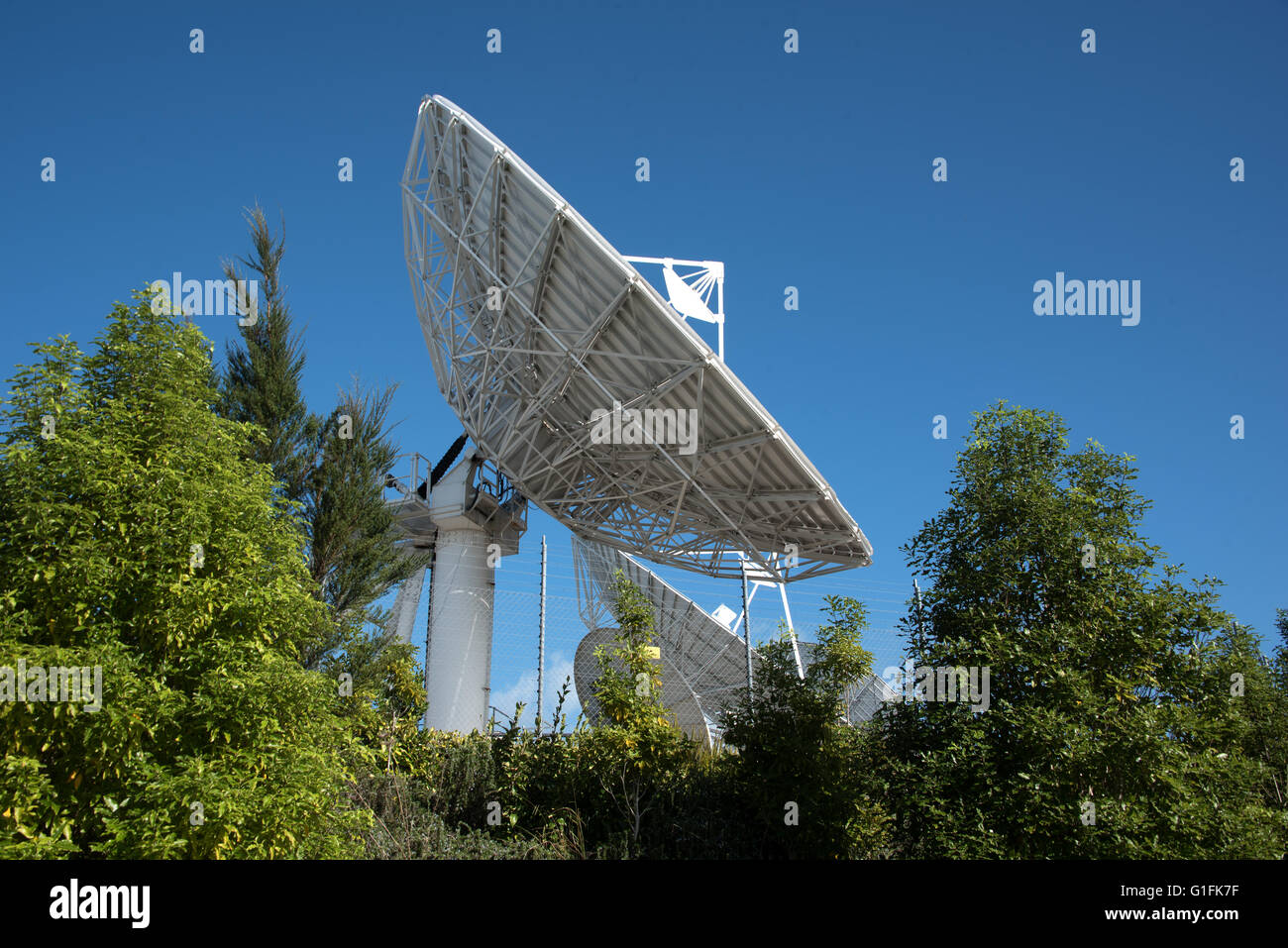 Satellite communication dish Stock Photo - Alamy
