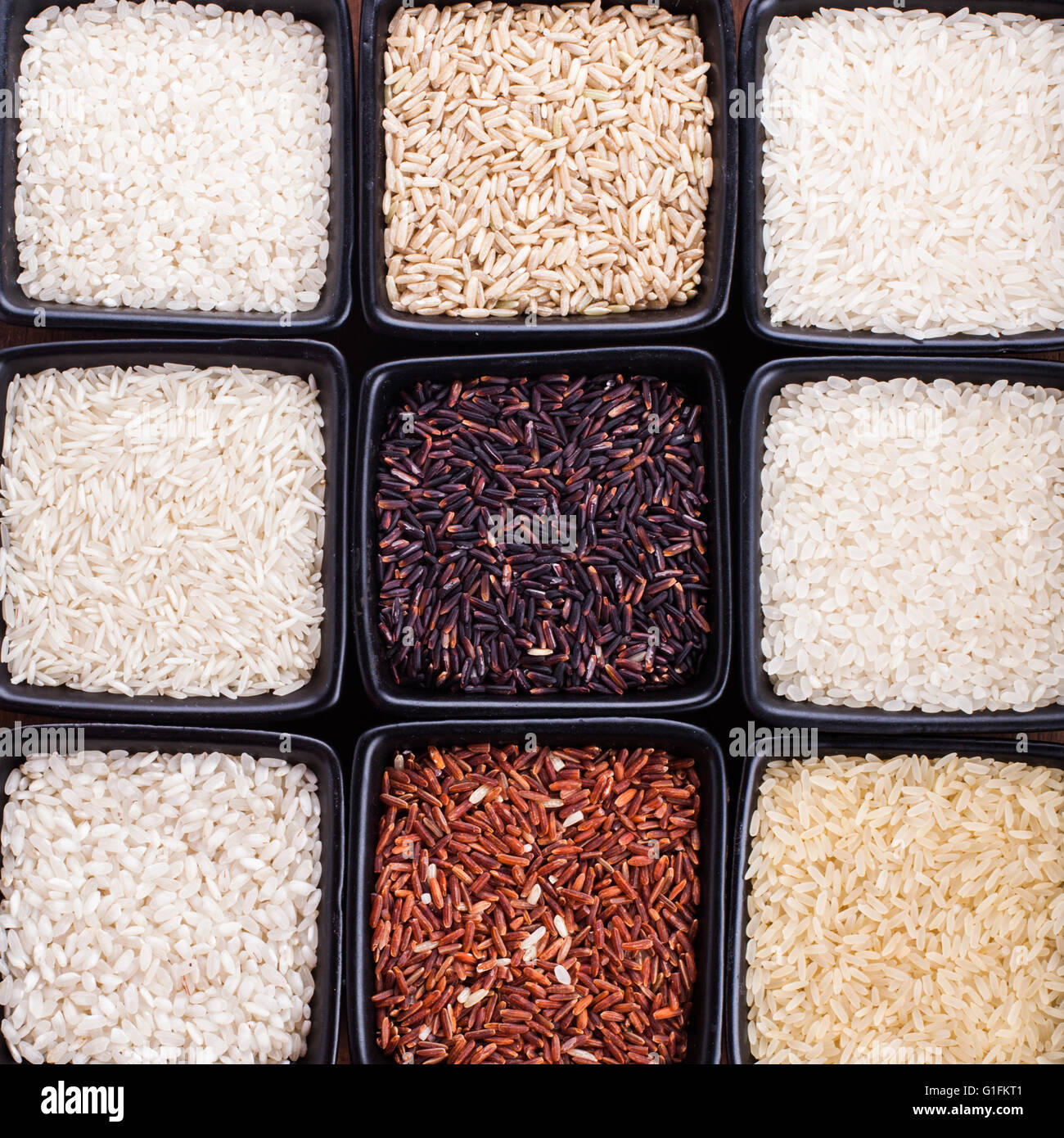 Various types of rice Stock Photo - Alamy
