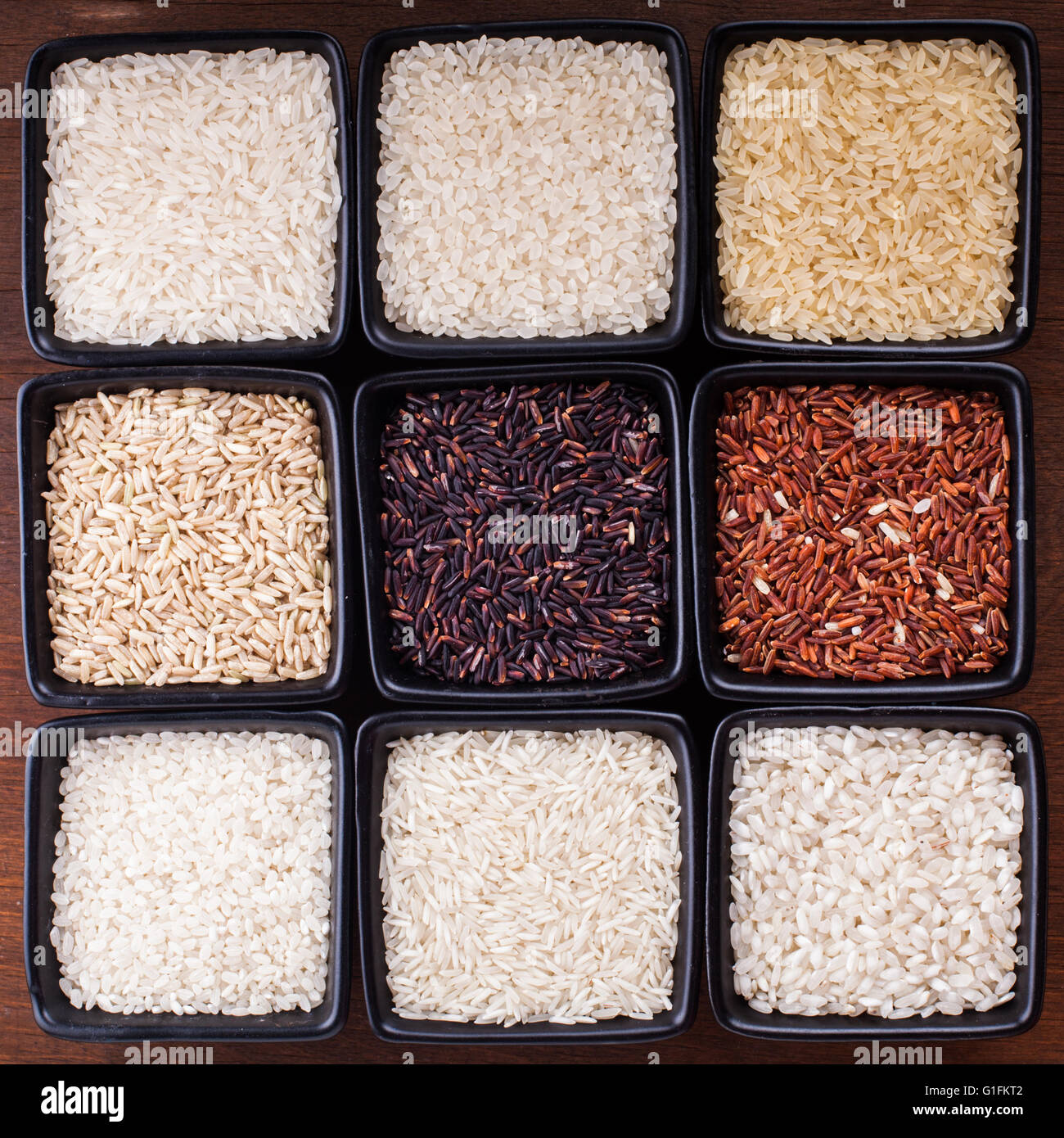 Various types of rice Stock Photo - Alamy