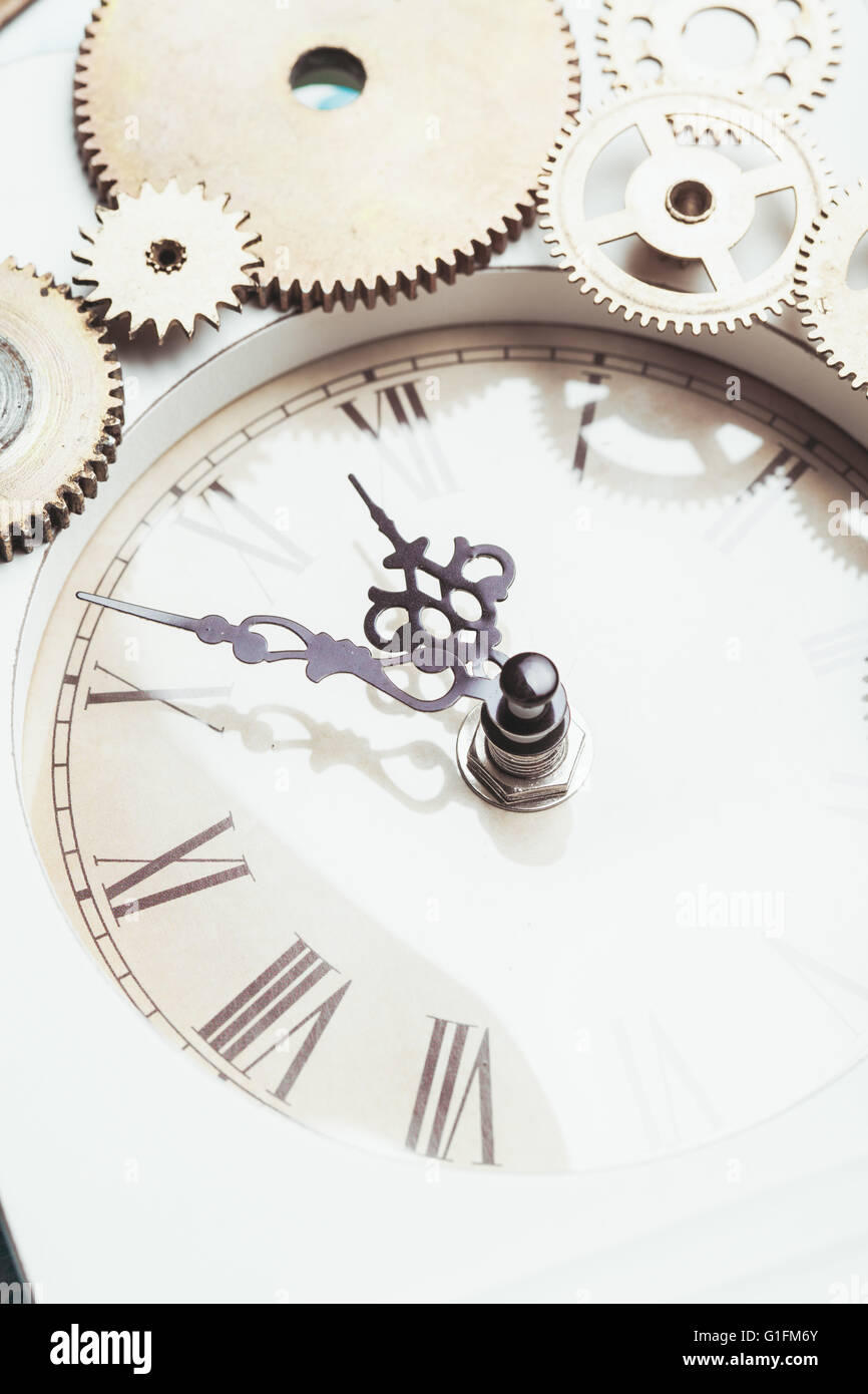 The vintage clock Stock Photo - Alamy