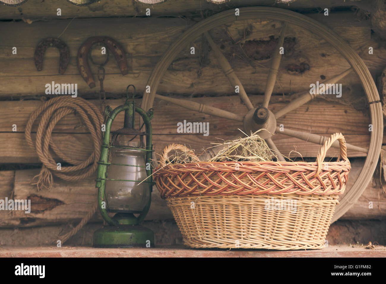 Rural retro still life Stock Photo - Alamy