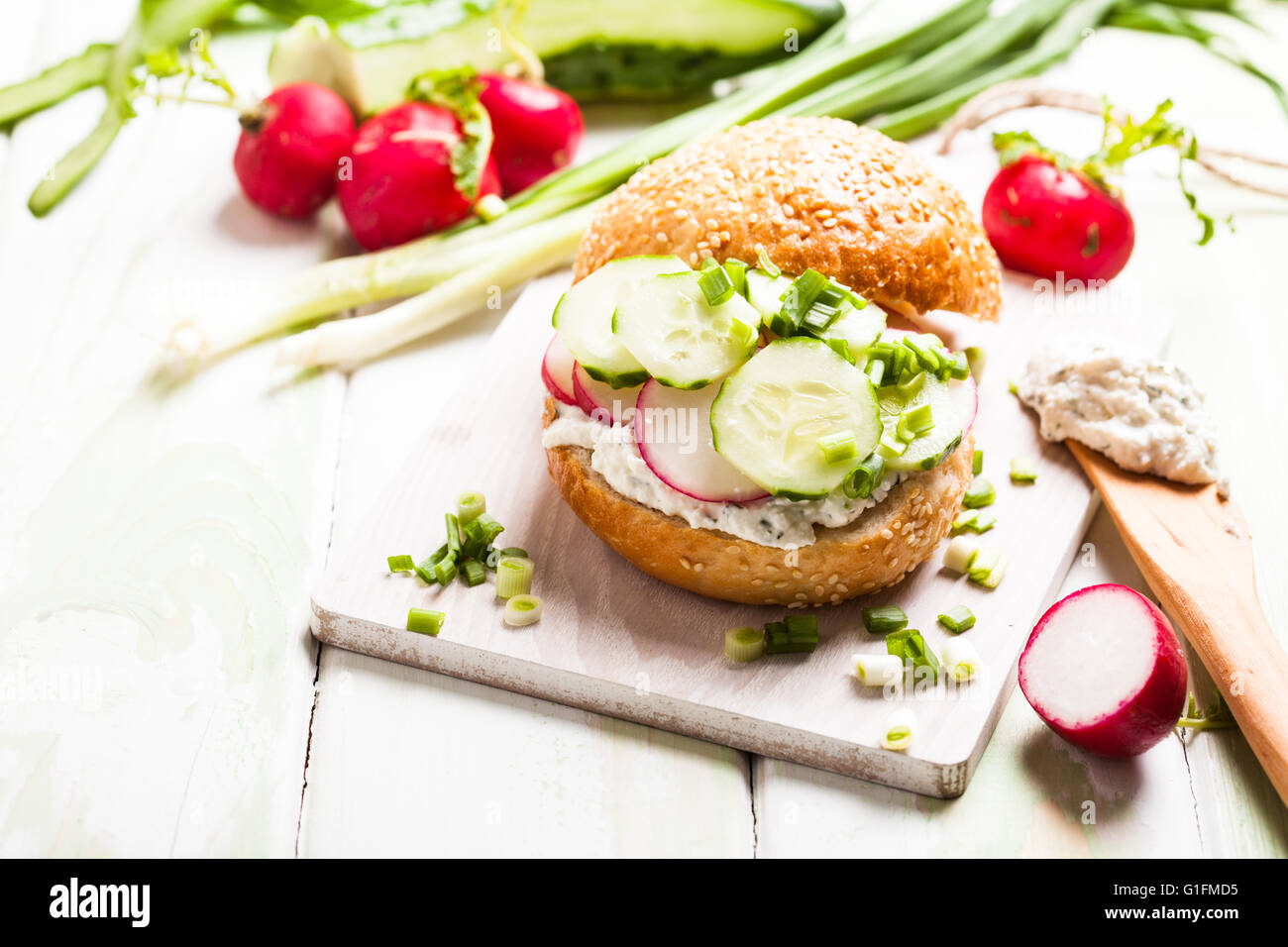 The Spring sandwich Stock Photo - Alamy