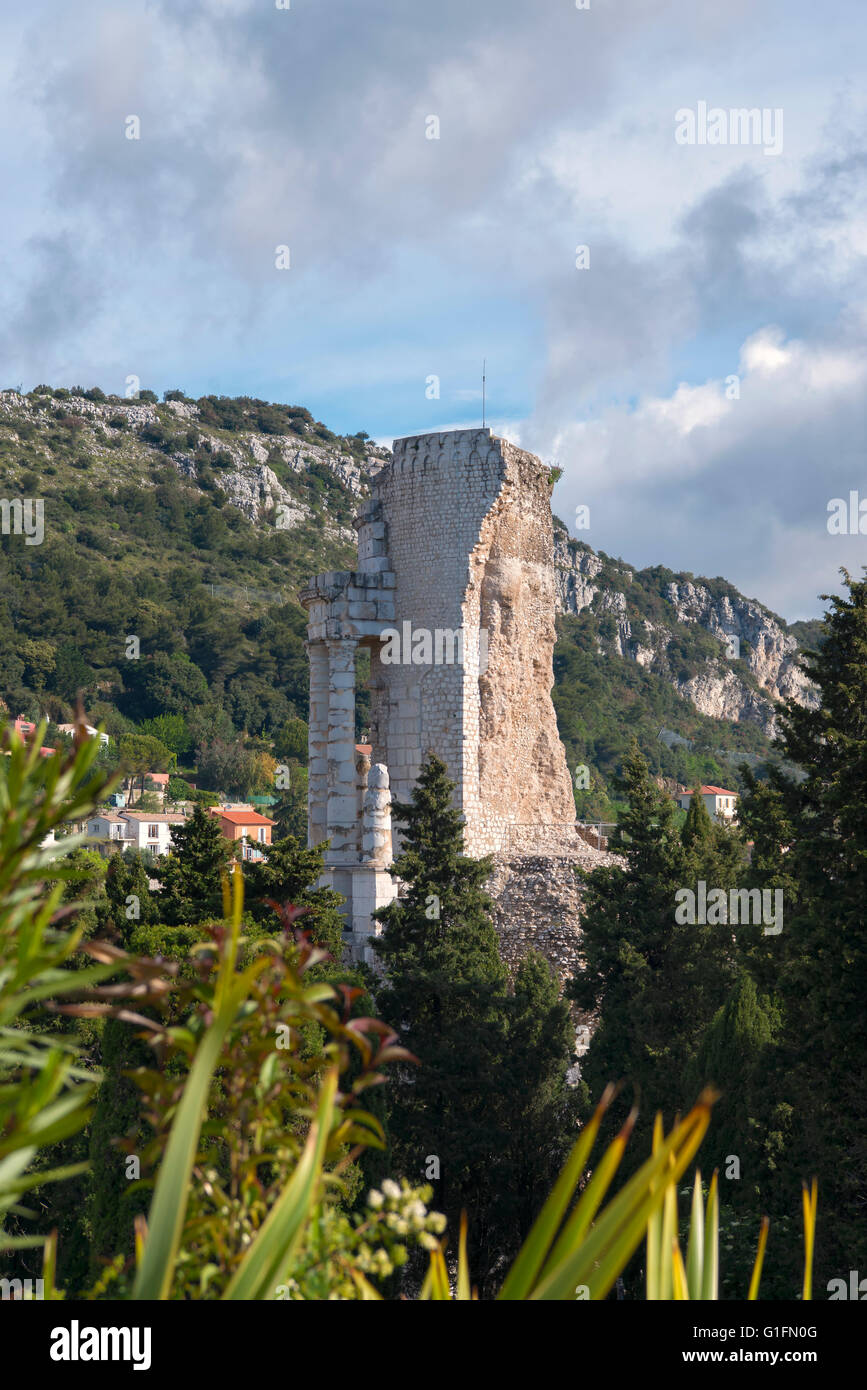 Trophy of Augustus at La Turbie, France Stock Photo - Alamy
