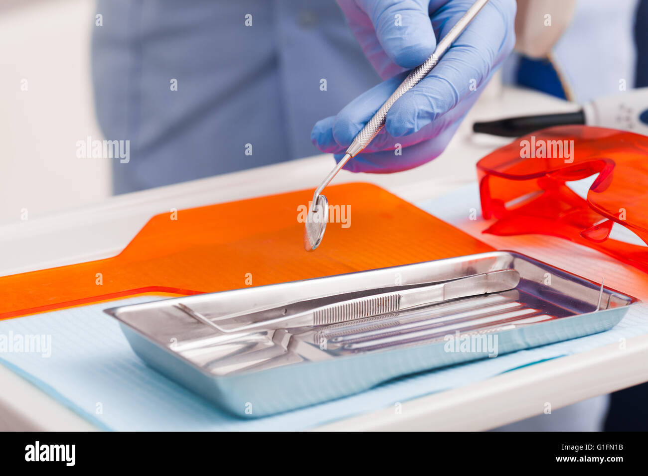 Tooth dental instruments Stock Photo - Alamy