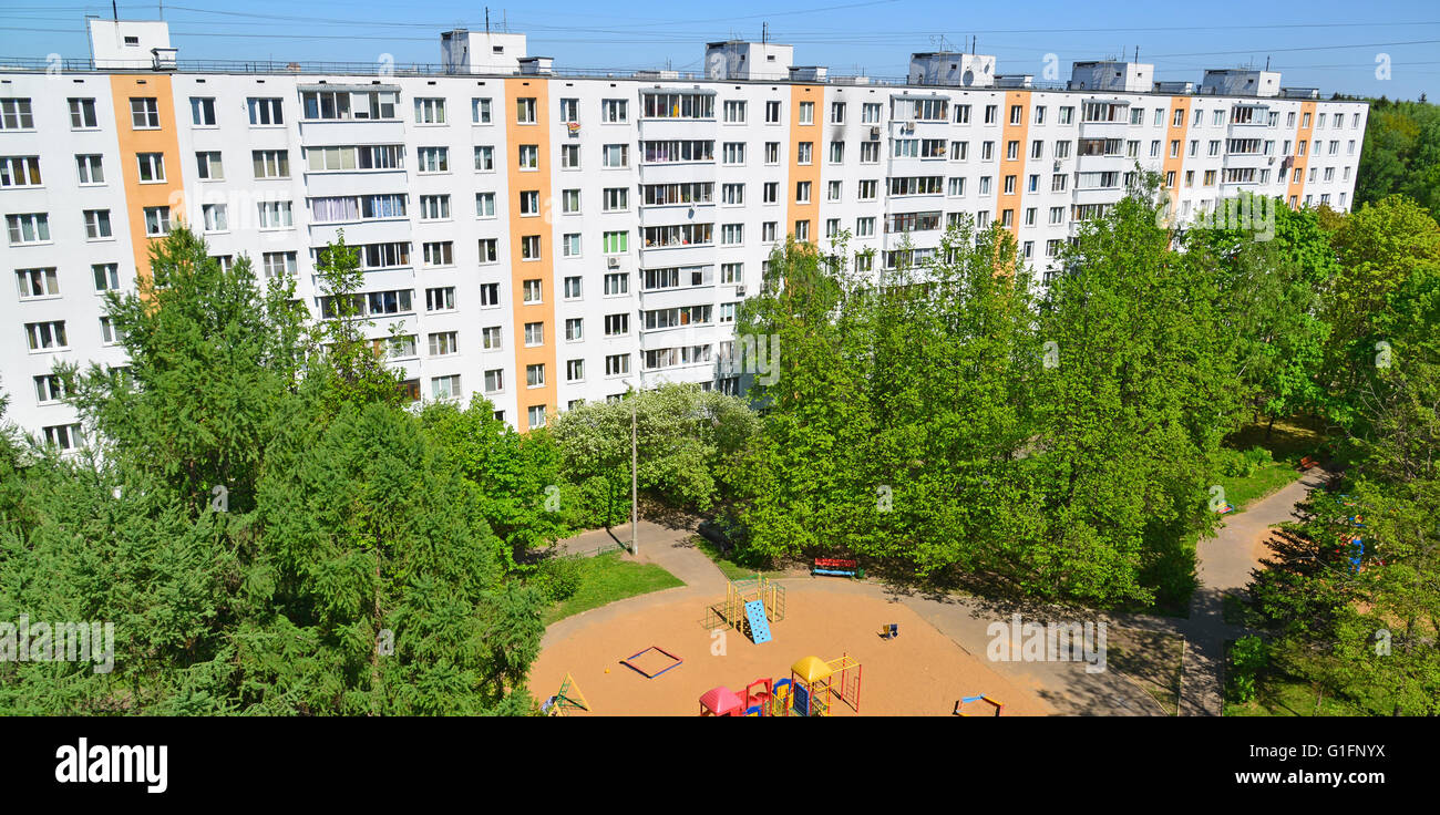 panel 9-storey house in Zelenograd, Moscow Stock Photo - Alamy