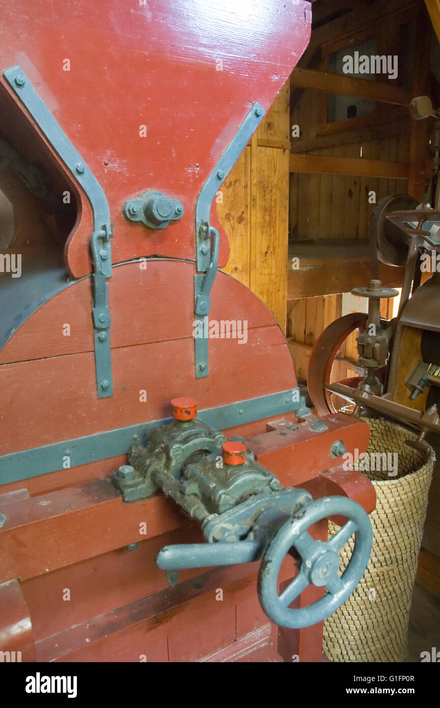 Working mechanism watermill in close hi-res stock photography and ...