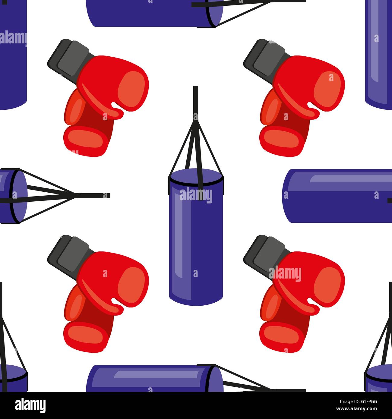 Doodle Boxing seamless pattern background Stock Vector Image & Art - Alamy