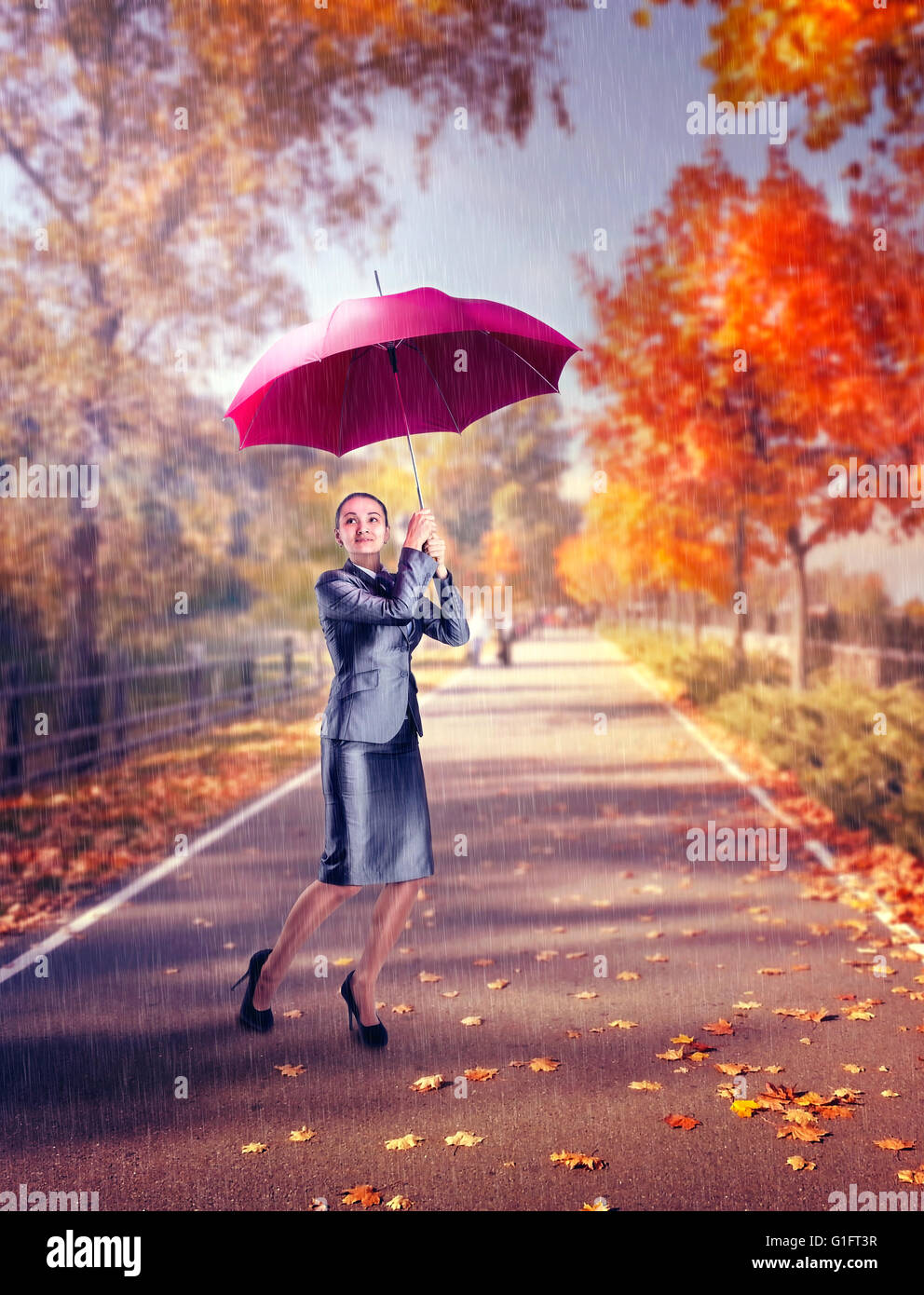 Seasons rain umbrella weather weather hi-res stock photography and ...