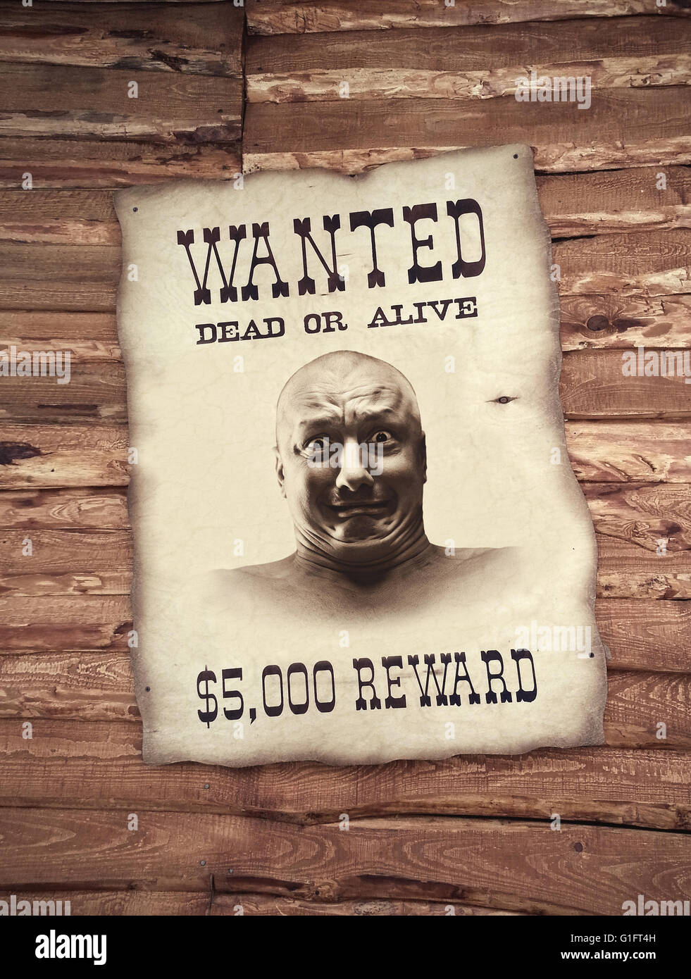 Man on the wanted list Stock Photo - Alamy