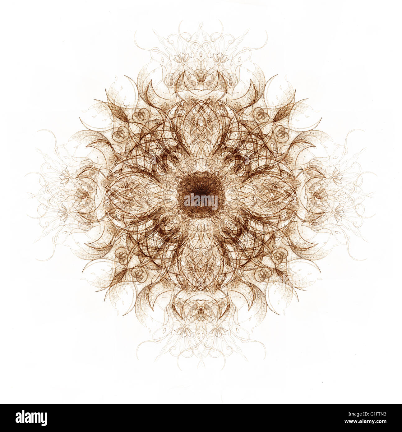 Psychedelic ornamental pattern hand Cut Out Stock Images & Pictures - Alamy