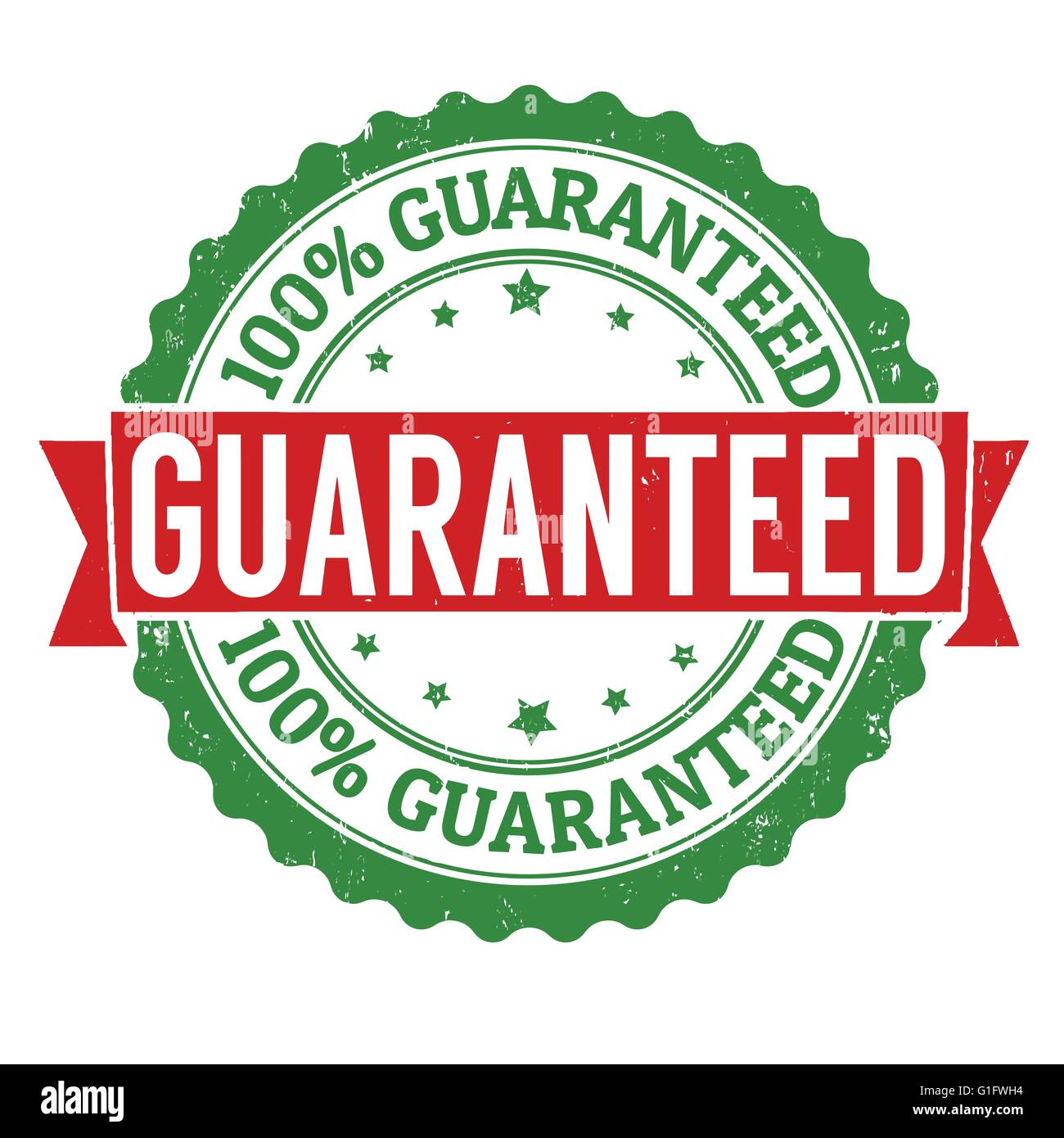 Guaranteed grunge rubber stamp on white background, vector illustration ...