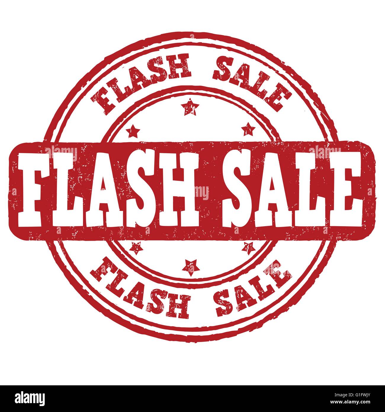Flash sale grunge rubber stamp on white background, vector illustration ...