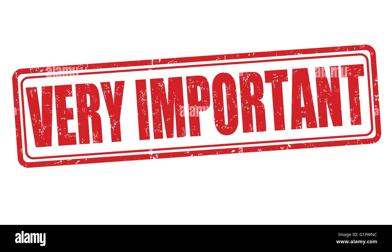 Important stamp Stock Vector Images - Alamy