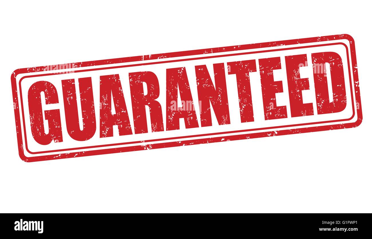 Guaranteed grunge rubber stamp on white background, vector illustration ...