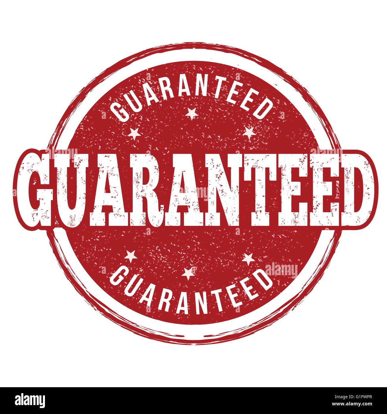Guaranteed grunge rubber stamp on white background, vector illustration ...