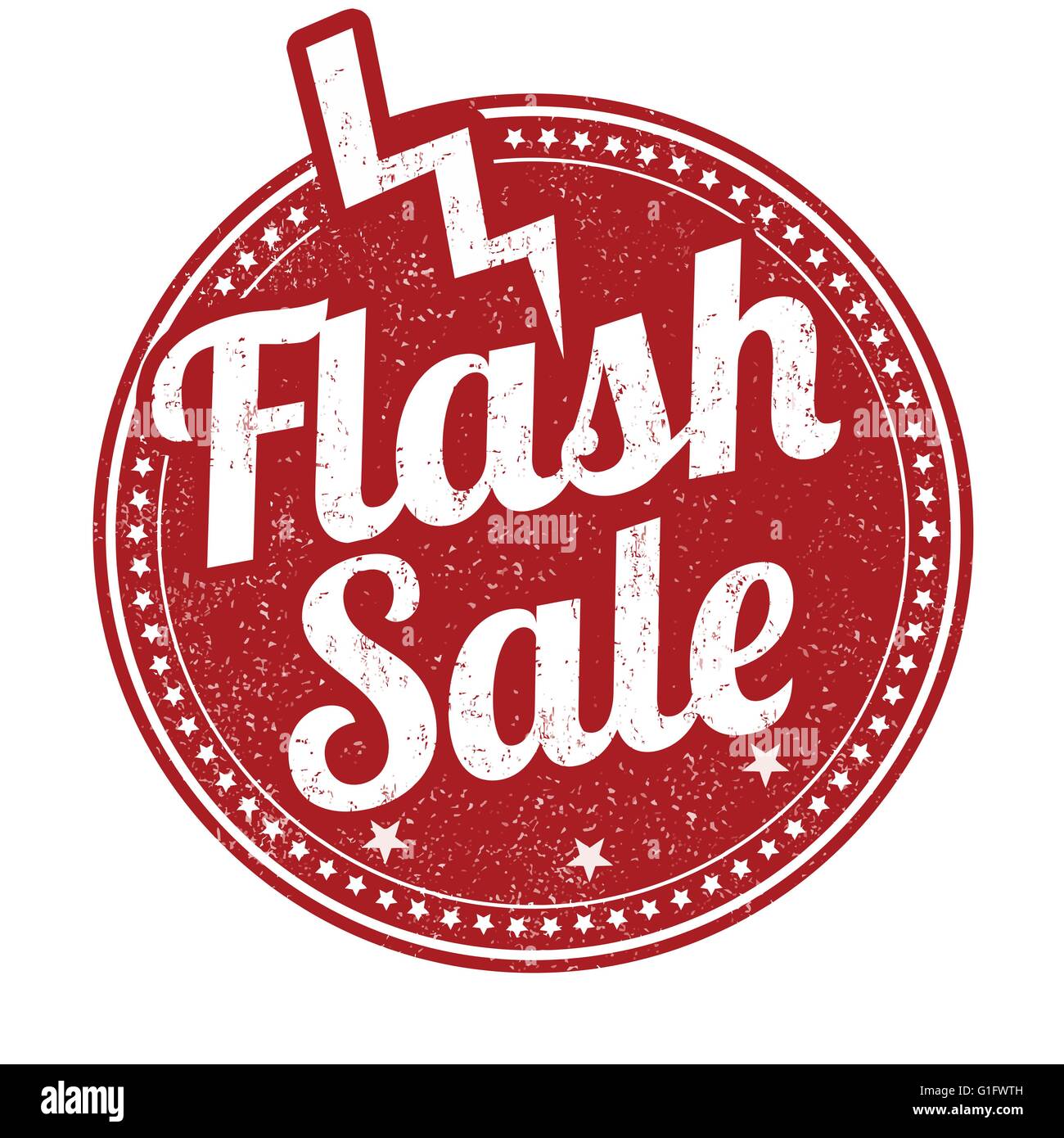 Flash sale grunge rubber stamp on white background, vector illustration ...