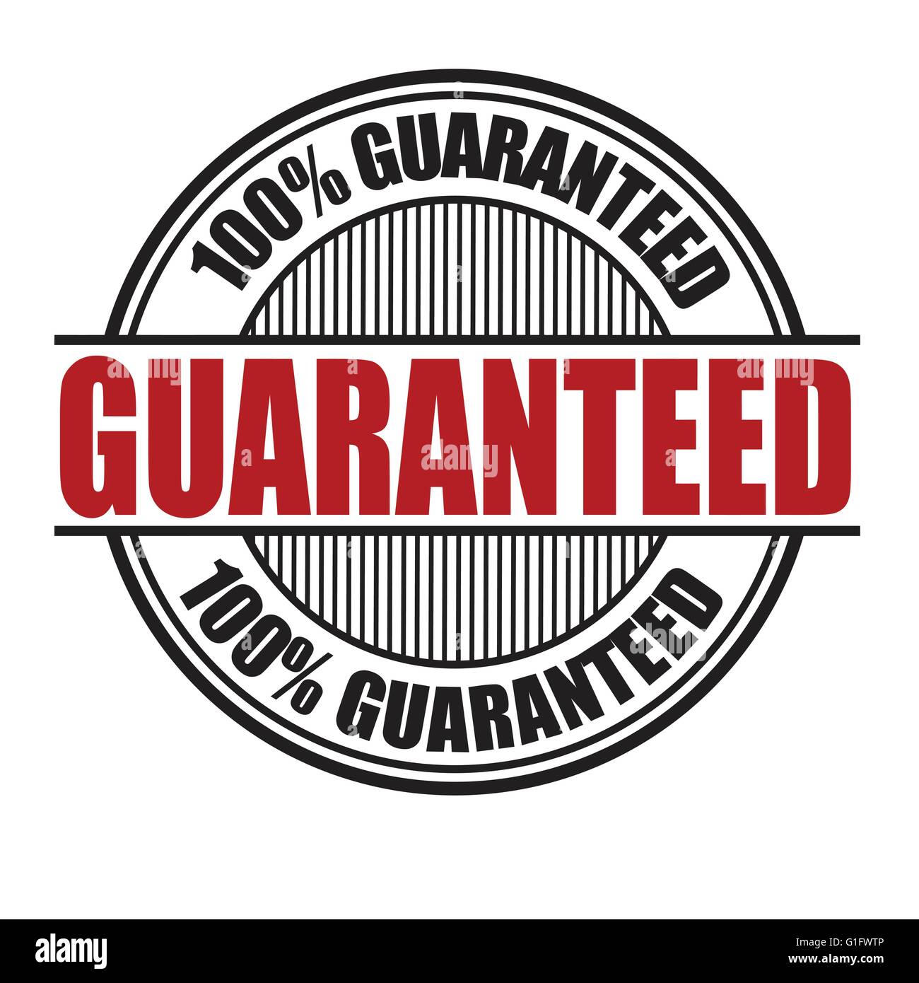 Guaranteed grunge rubber stamp on white background, vector illustration ...