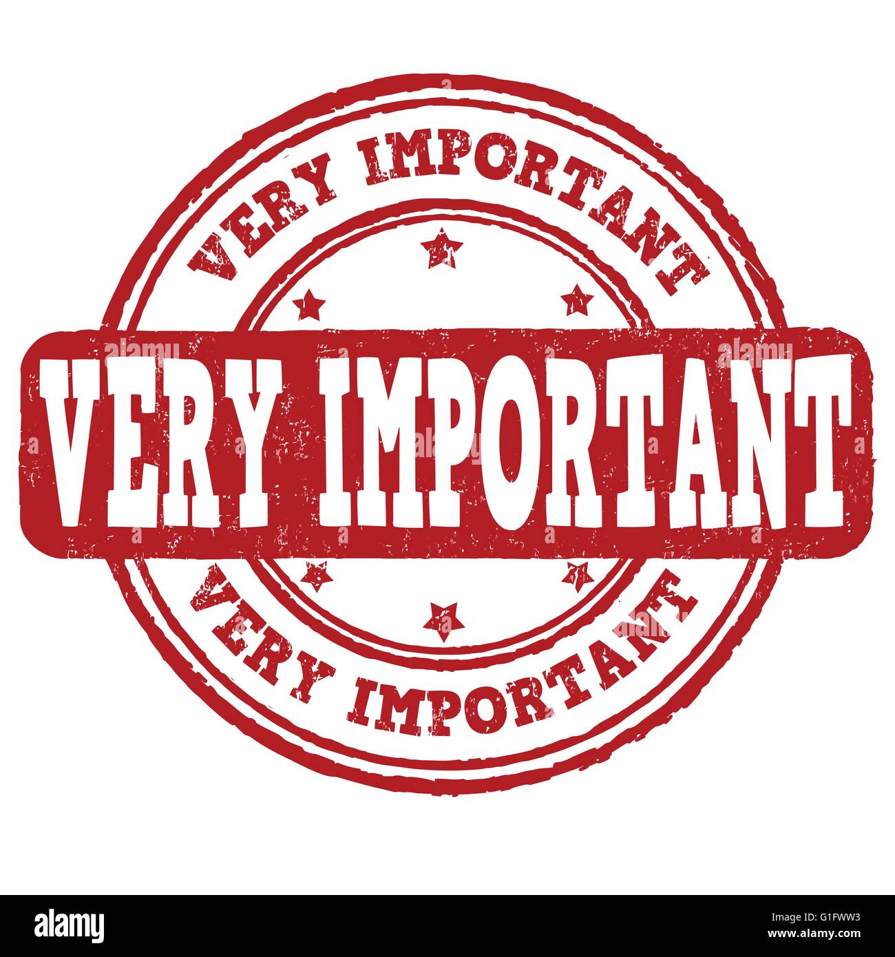 Very important grunge rubber stamp on white background, vector ...